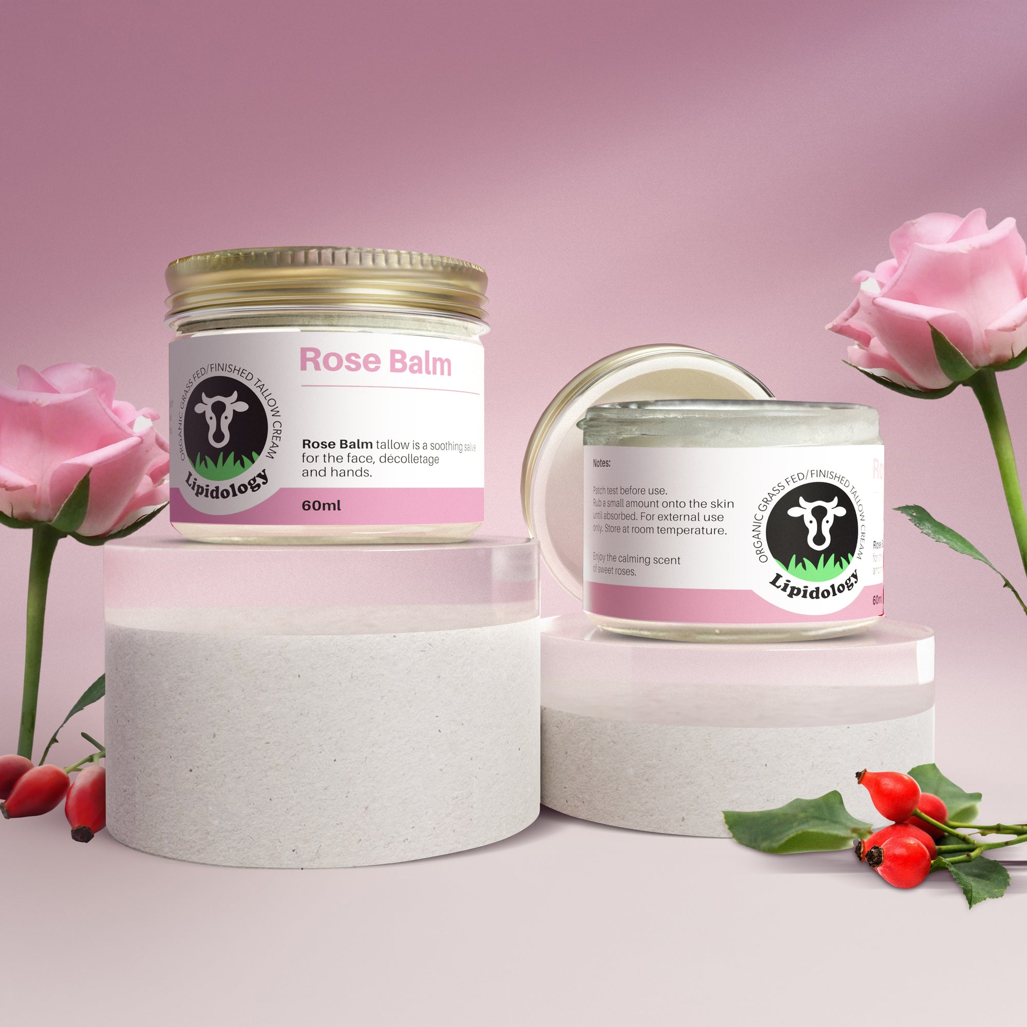 Rose Balm, Face and Body, 60 ml – Lipidology