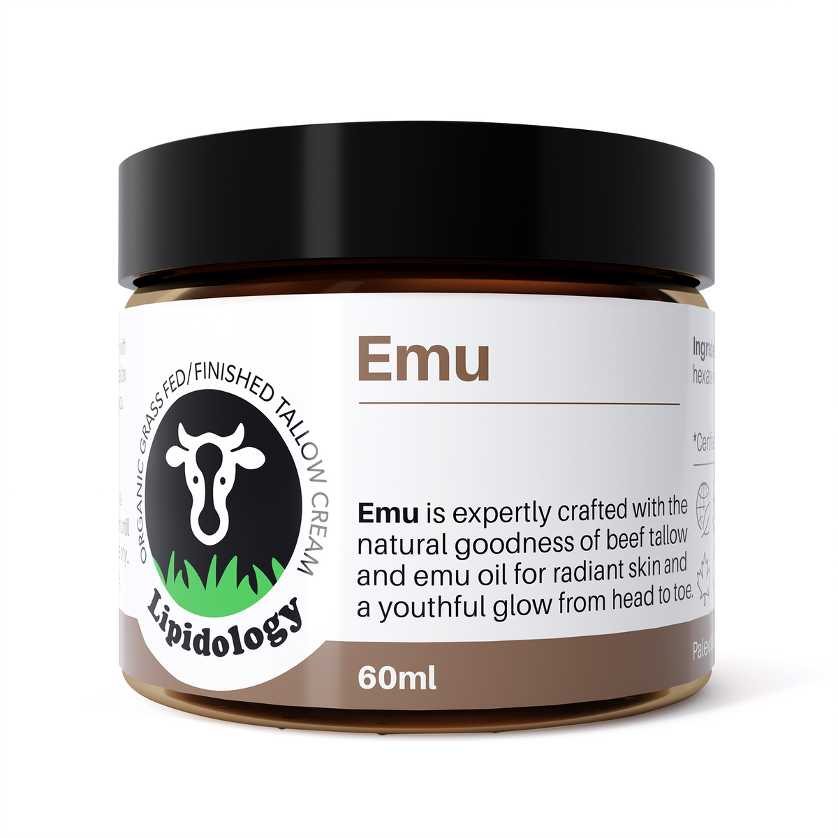 Emu Face and Body Cream, Unscented, 60 ml – Lipidology